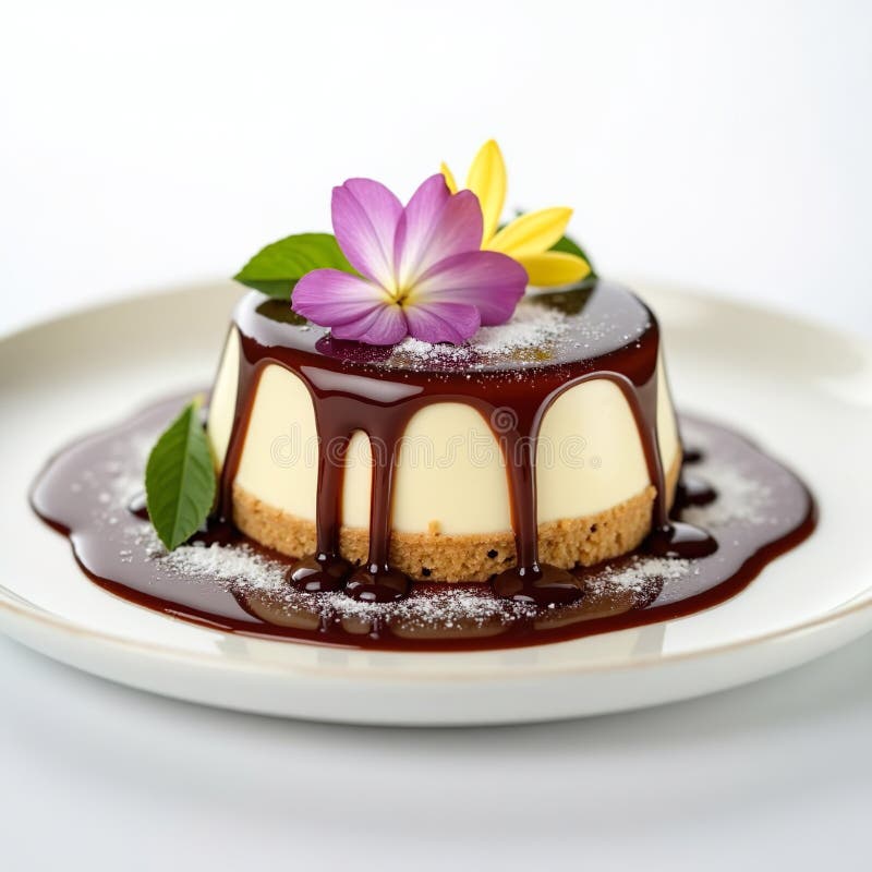 Fancy dessert pudding stock illustration. Illustration of buttercream ...