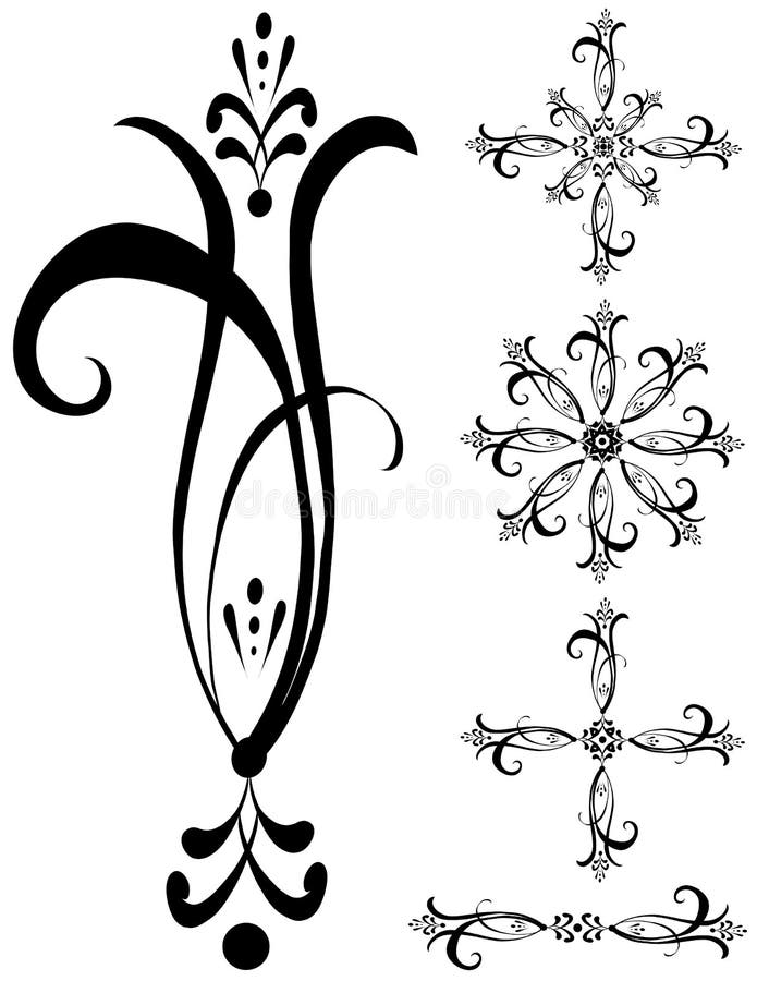 Fancy Detailed Decorations 74 Stock Vector - Illustration of graphic ...