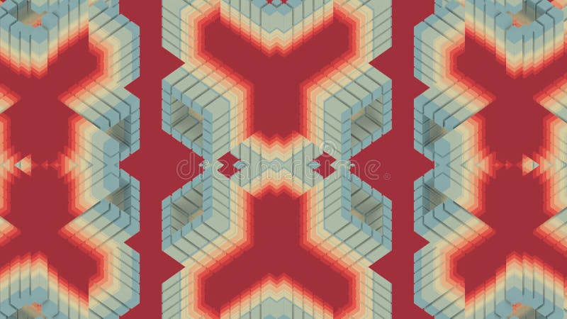 Fancy Video Background with Simple Geometric Design. 3d Rendering Loop ...