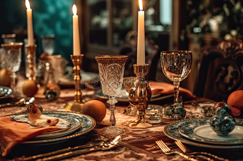 Fancy Dinner Table Stock Illustrations – 754 Fancy Dinner Table Stock ...