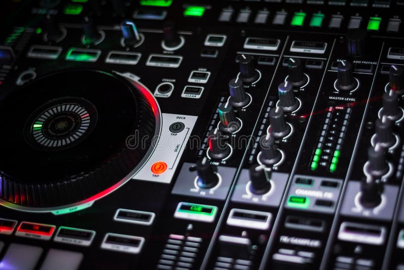 Fancy Big DJ Controller with Knobs and Buttons for Live Party ...