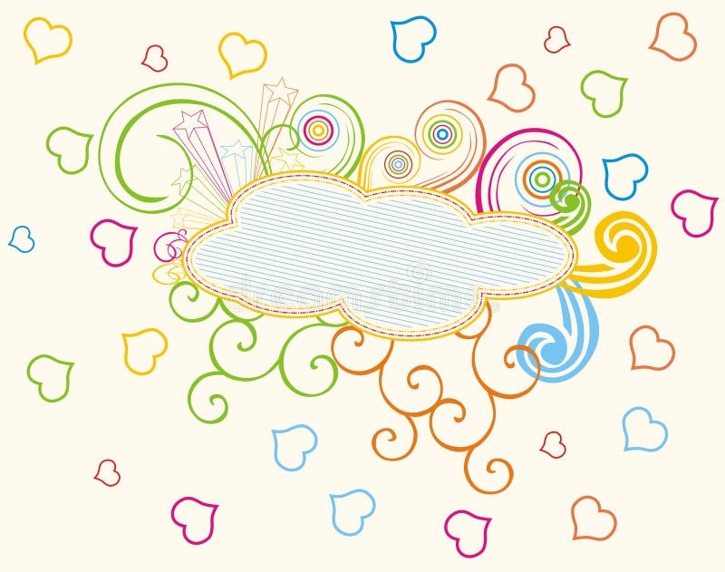 Fancy doodle stock vector. Illustration of backdrop, drawing - 18722356