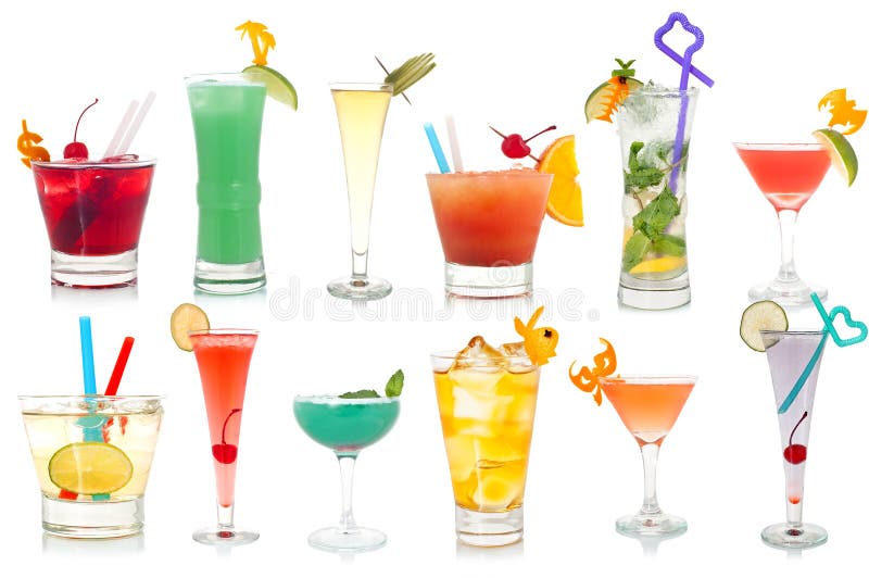 Fancy drink cocktails stock vector. Illustration of marry - 13527261