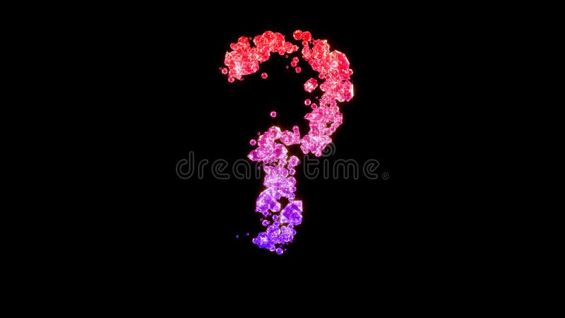 Fancy Fashion Diamonds Font, Red and Rose Question Mark, Isolated ...