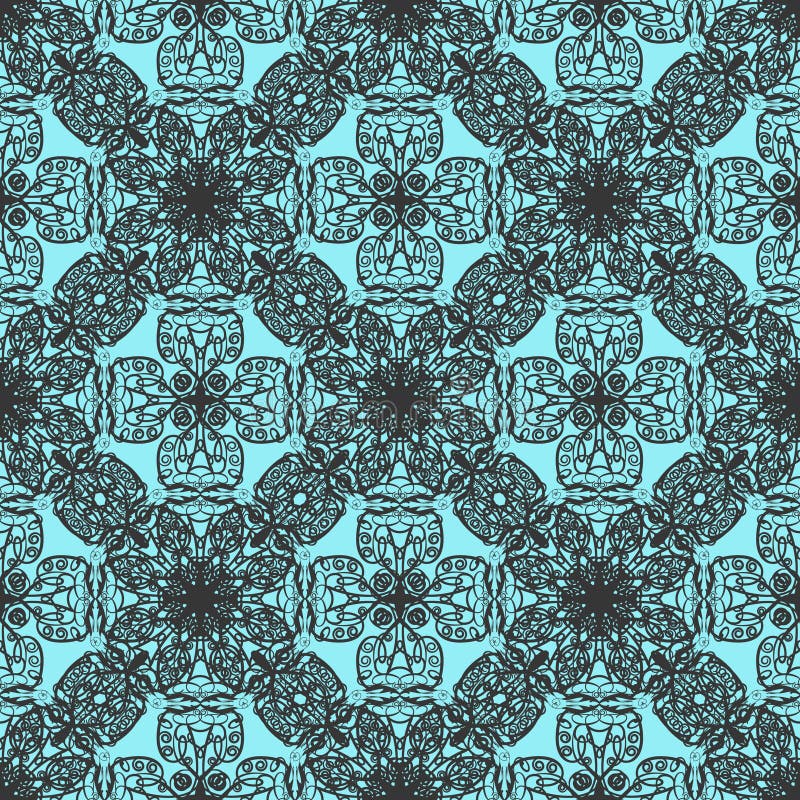 Fancy Seamless Antique Design Stock Illustration - Illustration of ...