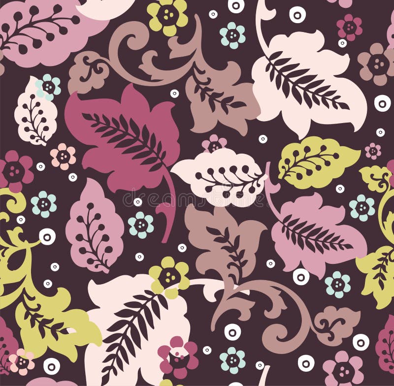 Floral Seamless Pattern, Design Stock Vector - Illustration of element ...