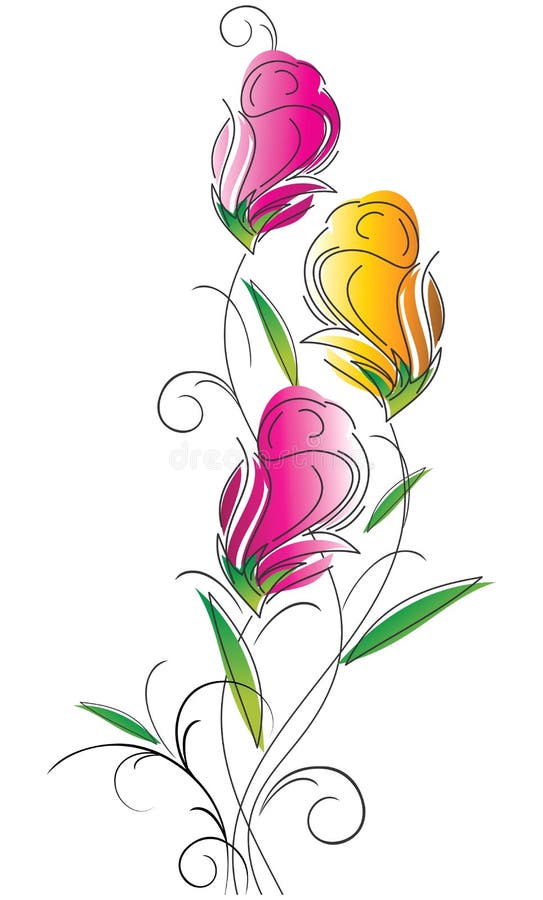 Fancy Flowers Drawings