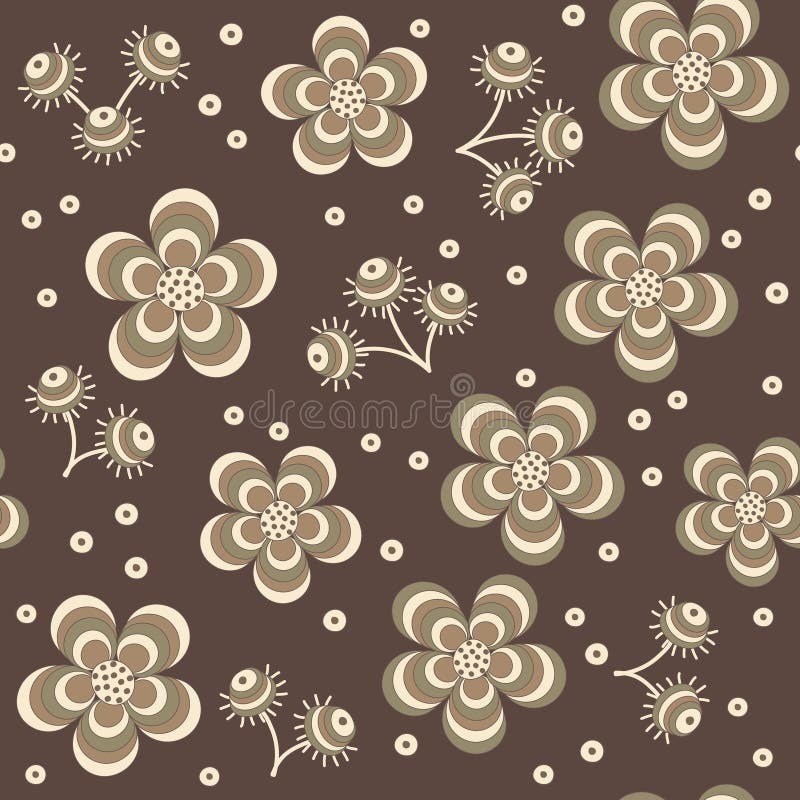 Fancy flowers and leaves stock vector. Illustration of decorative ...