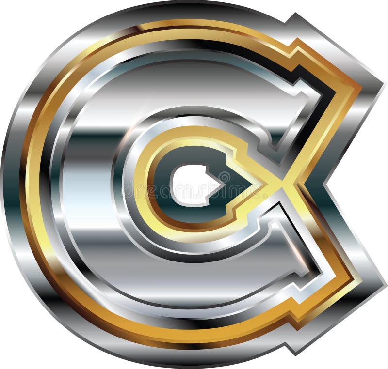 Fancy font Letter C stock vector. Illustration of design - 100614234