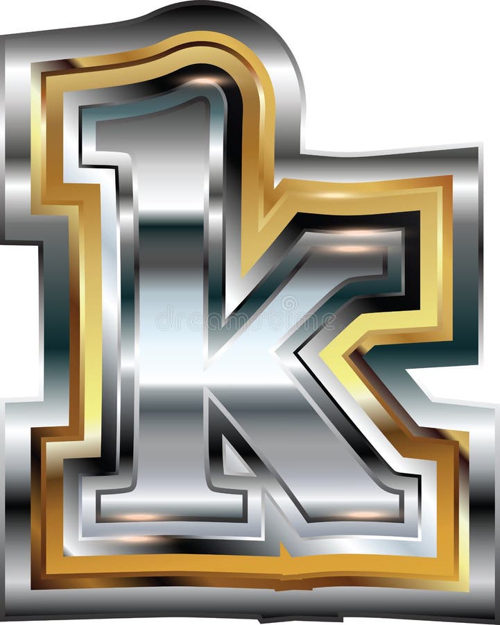 Fancy font Letter k stock vector. Illustration of isolated - 100614462