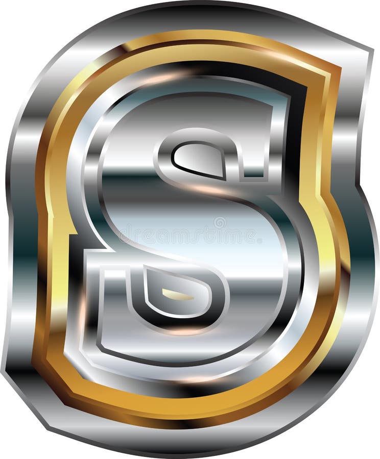 Fancy font Letter s stock vector. Illustration of luxury - 100614342