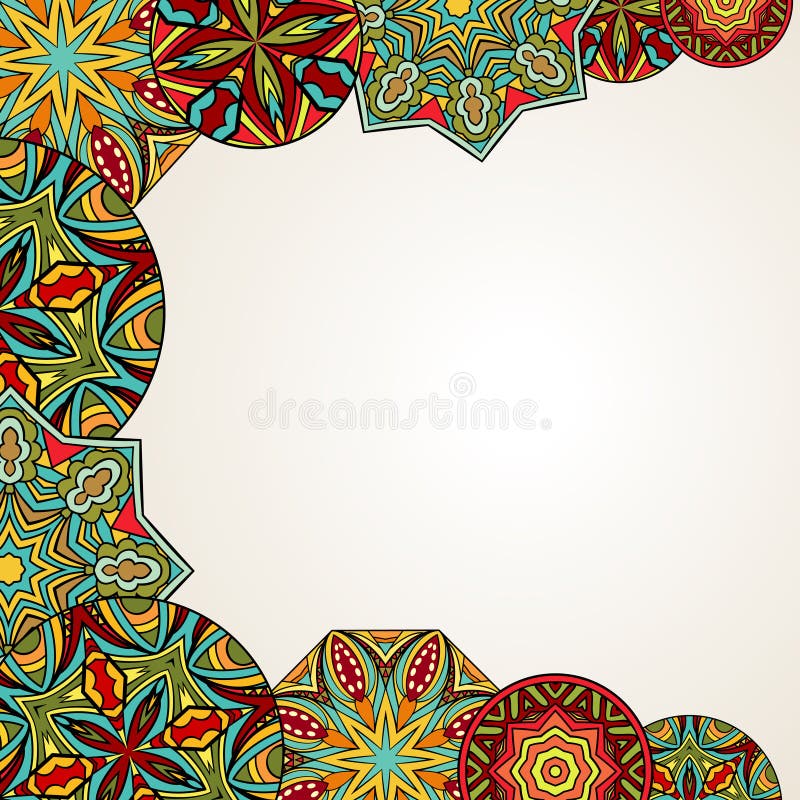 Fancy Forms for Ethnic Background Stock Vector - Illustration of forms ...