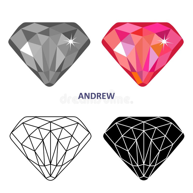 Fancy gem cut stock vector. Illustration of diamond, stone - 84762415