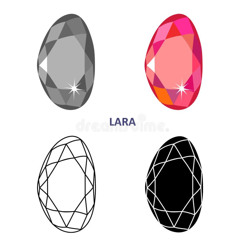 Fancy gem cut stock vector. Illustration of chart, mineral - 84762431