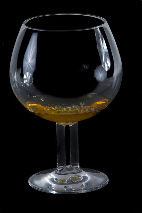 Fancy Glass of Scotch on Black Stock Image - Image of shine, beaker ...