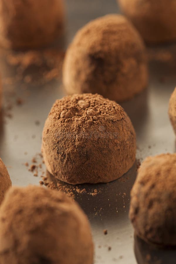 Fancy Gourmet Chocolate Trufffles Stock Image - Image of indulgence ...