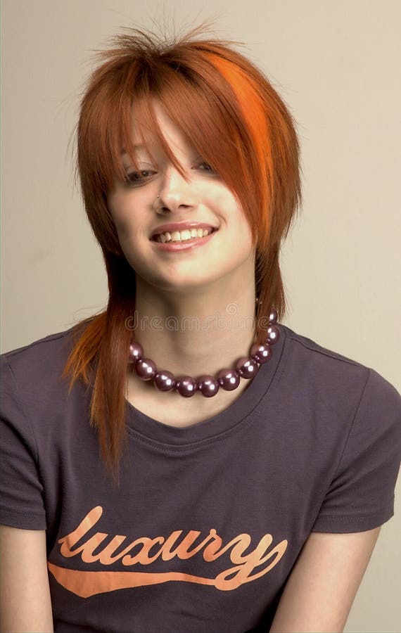 Fancy hair girl 1 stock photo. Image of colourful, carefree - 531656