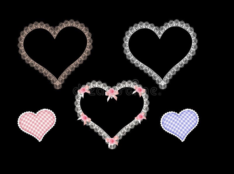 Fancy hearts vector stock vector. Illustration of happy - 14059263