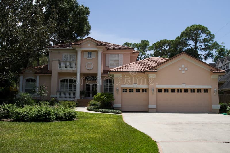 Fancy house stock image. Image of exterior, residence - 6593771