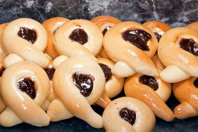 Fancy Jelly Rolls, Closeup of fancy jelly rolls for