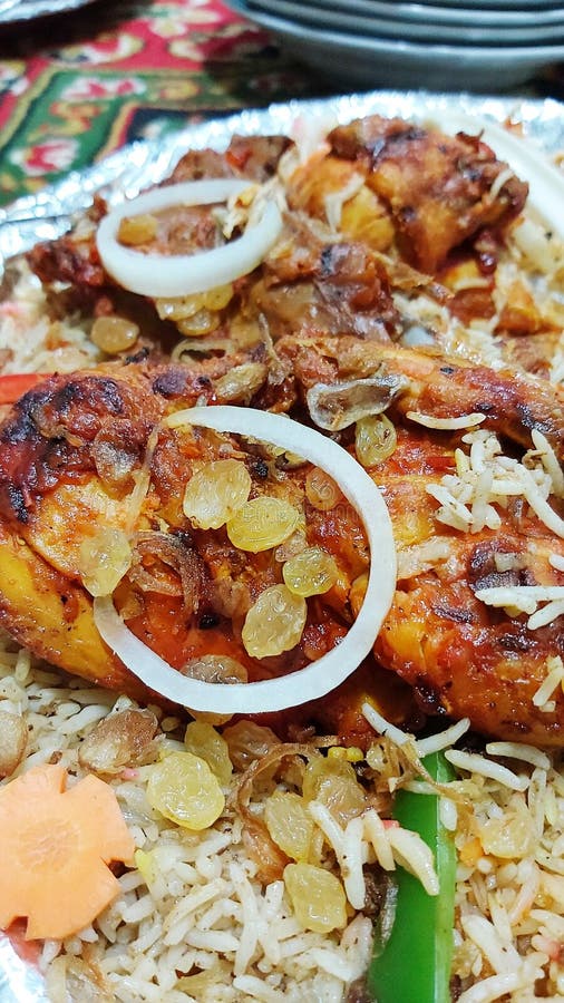 The Fancy of Kebuli Rice stock image. Image of food - 221576383