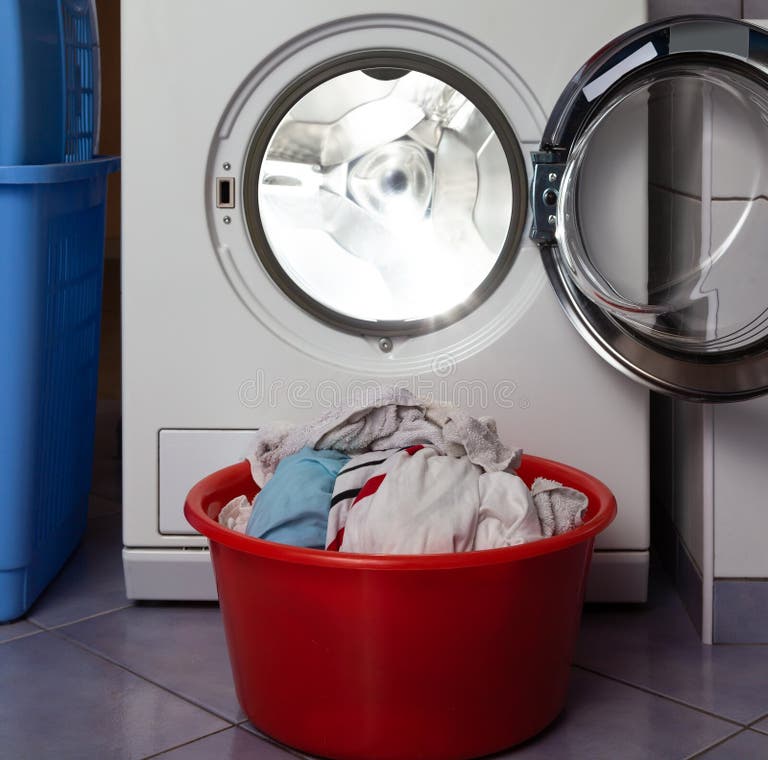 Fancy Laundry and Magic Washing Machine Stock Image - Image of owner ...
