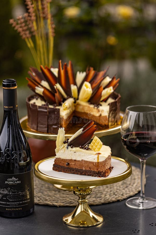 Fancy Layered Chocolate Cake Stock Photo - Image of holiday, life ...