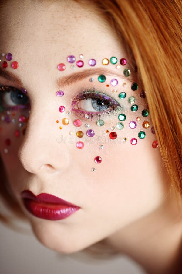 Fancy makeup stock photo. Image of woman, allure, face - 9522916