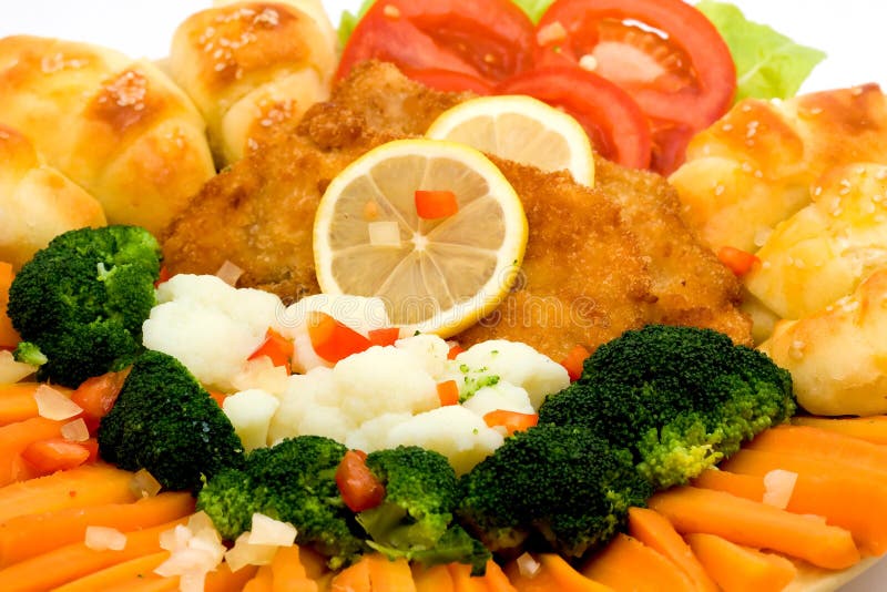 Fancy meal stock photo. Image of fish, chicken, vegetable - 7598348