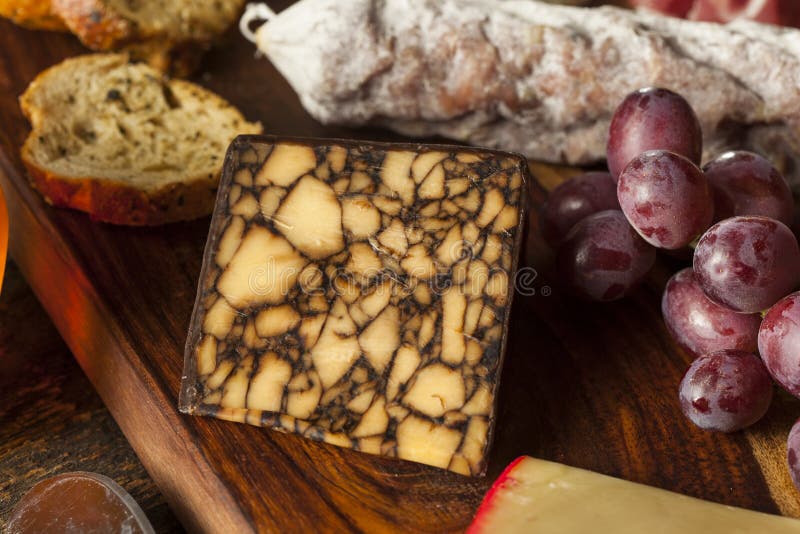 Fancy Meat and Cheeseboard with Fruit Stock Photo - Image of manchego ...