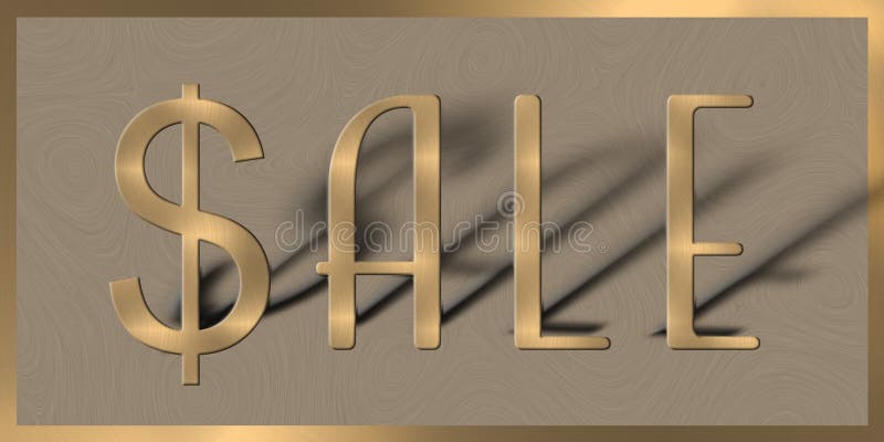Fancy Modern Sign with Long Shadow Stock Illustration - Illustration of ...