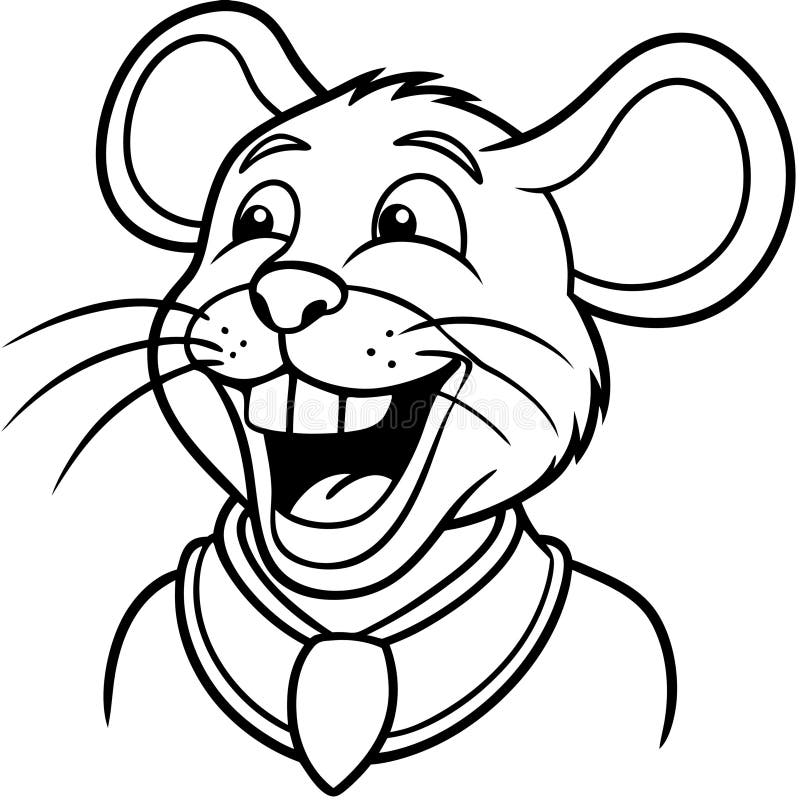 Fancy Mouse Laughs Icon Vector Stock Vector - Illustration of nature ...