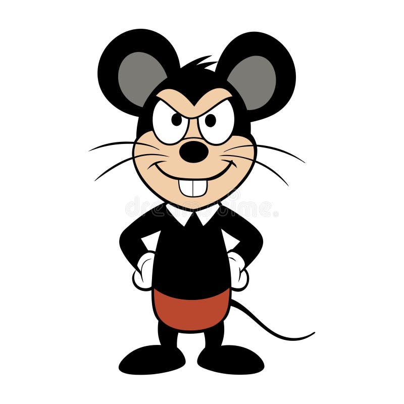 Fancy Mouse Swims Icon Vector Stock Vector - Illustration of isolated ...