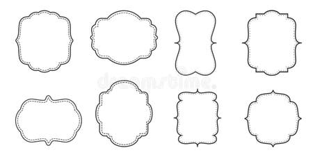 Fancy Page Border set. stock vector. Illustration of border - 106144200