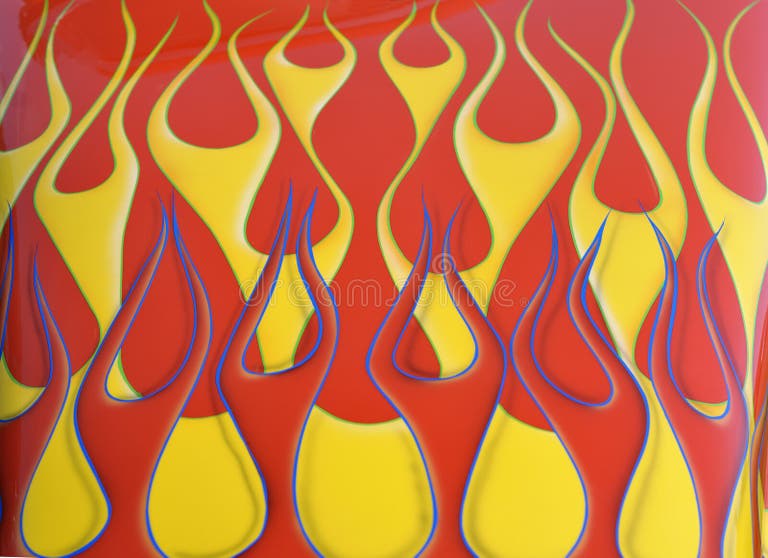 Fancy paint stock image. Image of classic, orange, flames - 37417877
