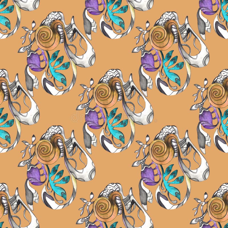 Fancy pattern stock illustration. Illustration of wave - 110683081