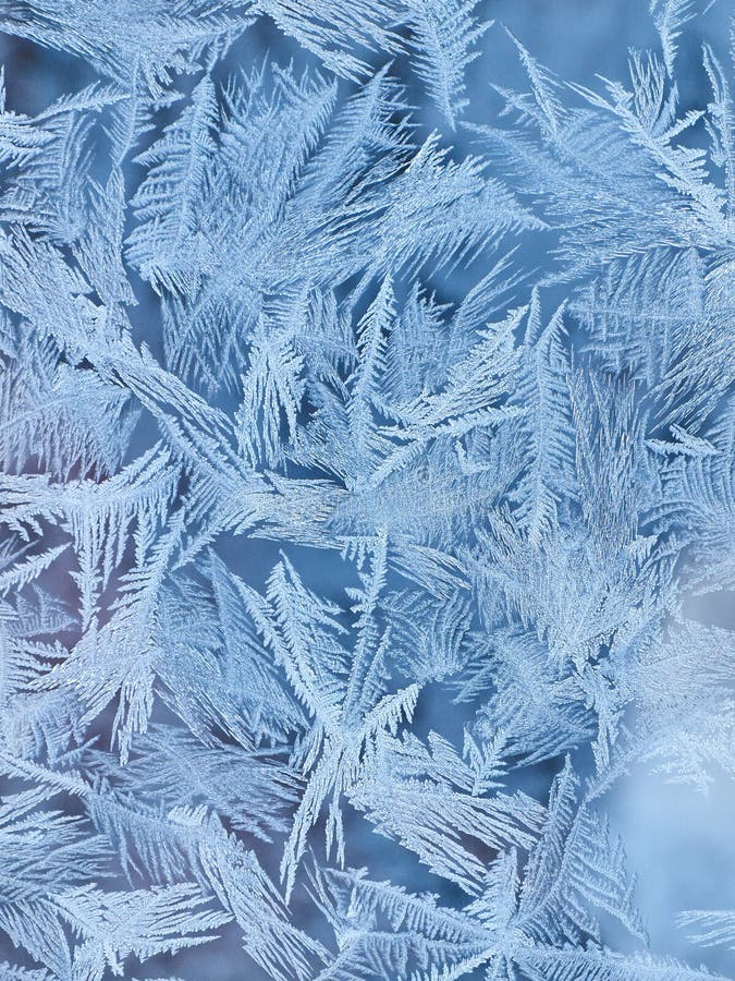 Hoarfrost Pattern on the Window Stock Image - Image of decoration ...