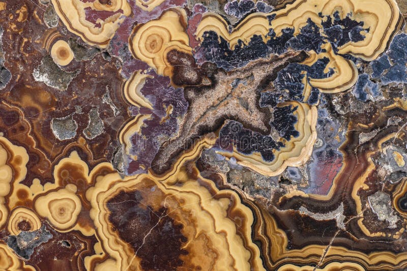The Fancy Pattern of Sphalerite Natural Stone. Polished Mineral with ...