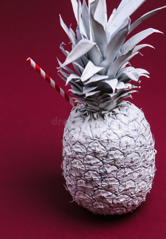 Fancy pineapple stock image. Image of ananas, food, refreshment - 52498781