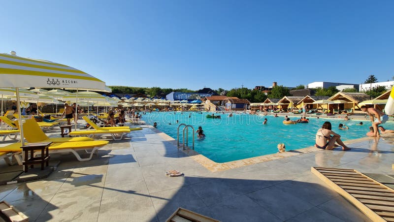 Fancy Pool Resort and Spa at Asconi Winery, Puhoi, Moldova Editorial ...