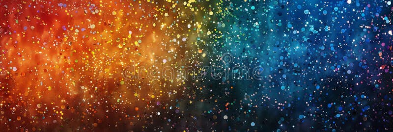 Fancy Rainbow Colored Glitter Sparkle Confetti Background. Trendy ...
