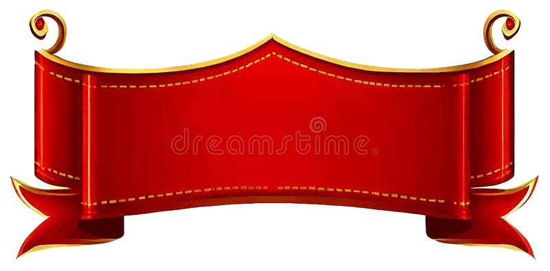 Fancy Red AI Banner stock illustration. Illustration of brown - 283010706