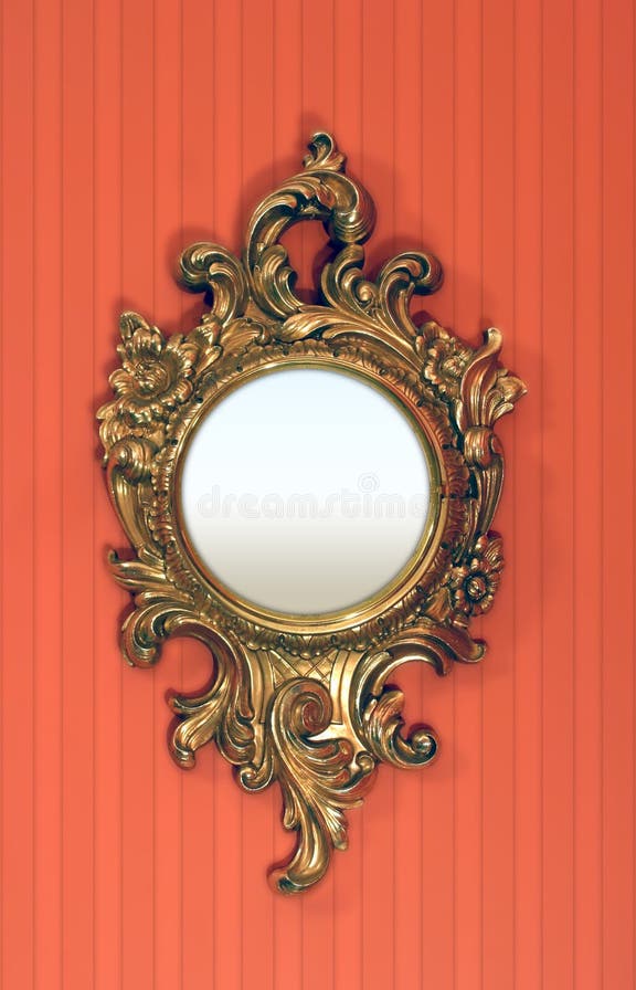 Fancy Round Picture Frame stock photo. Image of baroque - 3087588