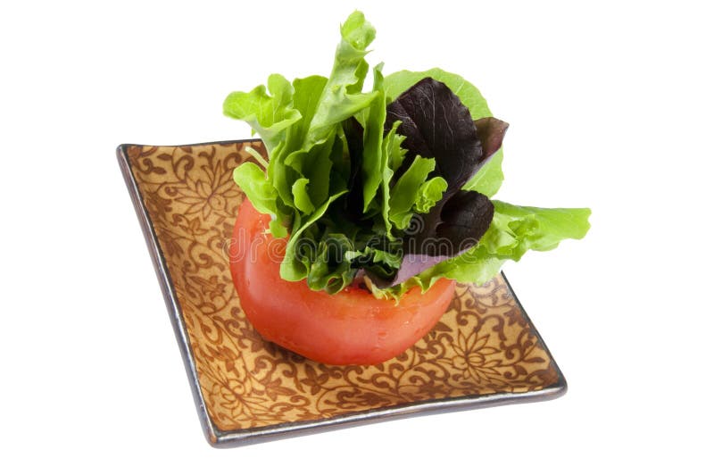 Fancy appetizer salad stock image. Image of topped, restaurant - 20437181