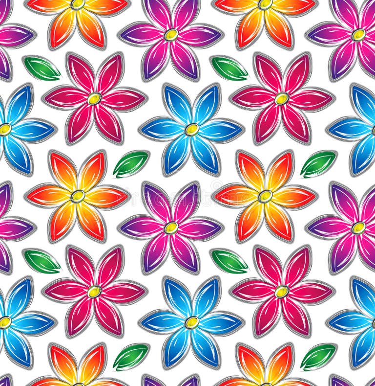 Fancy Floral Seamless Wallpaper Stock Illustrations – 7,719 Fancy ...