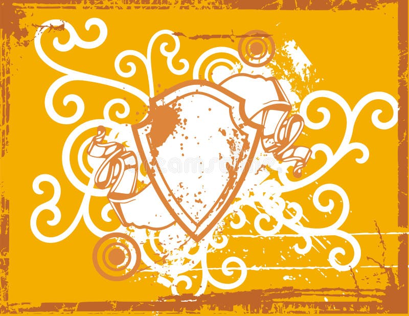 Heraldic shield stock vector. Illustration of arms, banner - 5127587