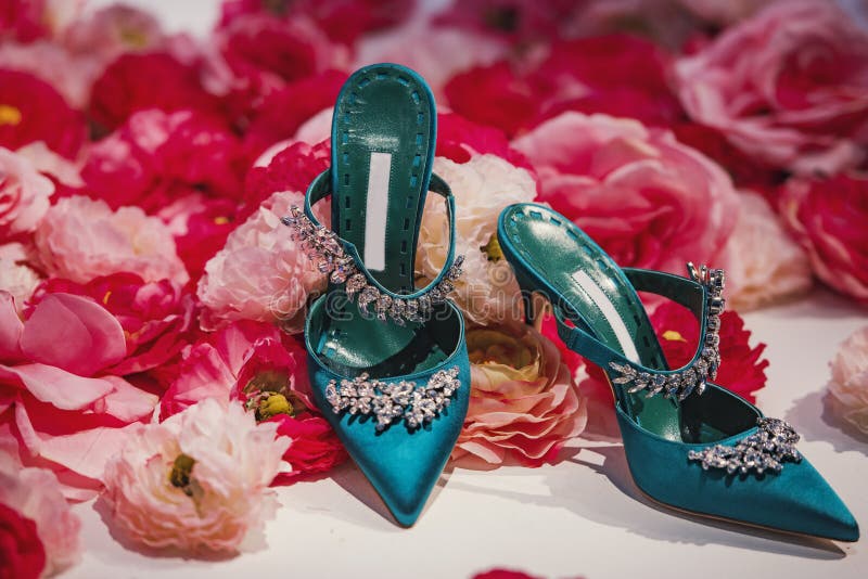 Fancy shoes stock photo. Image of decoration, flower - 94734814