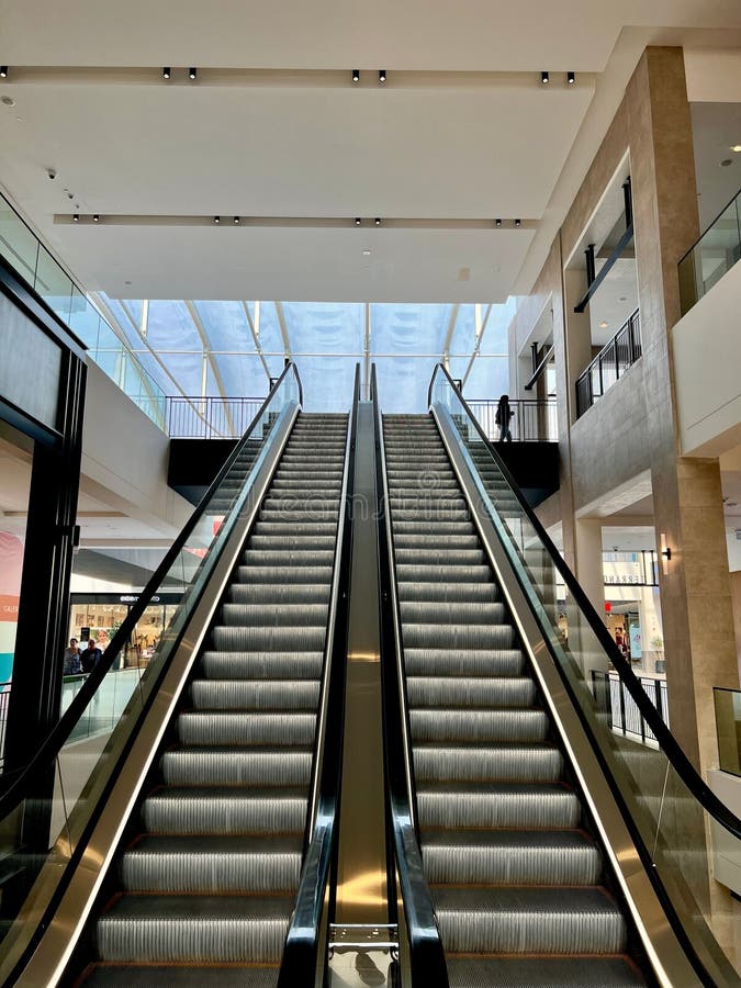 Shopping Mall Stairs Modern Fanc Stock Photo - Image of transport ...