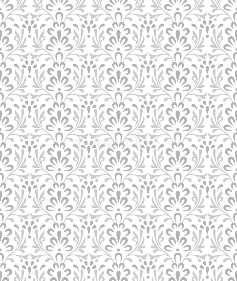 Fancy silver wallpaper stock vector. Illustration of retro - 27632483