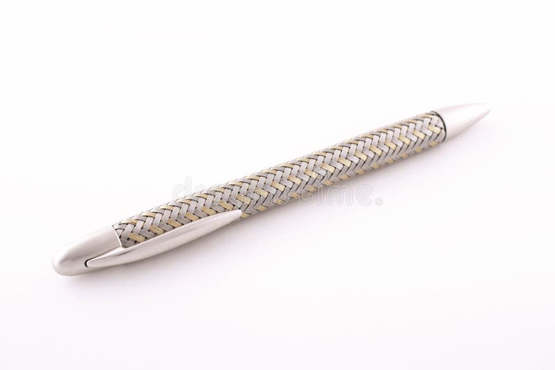 Fancy silver writing pen stock photo. Image of luxury - 40999734